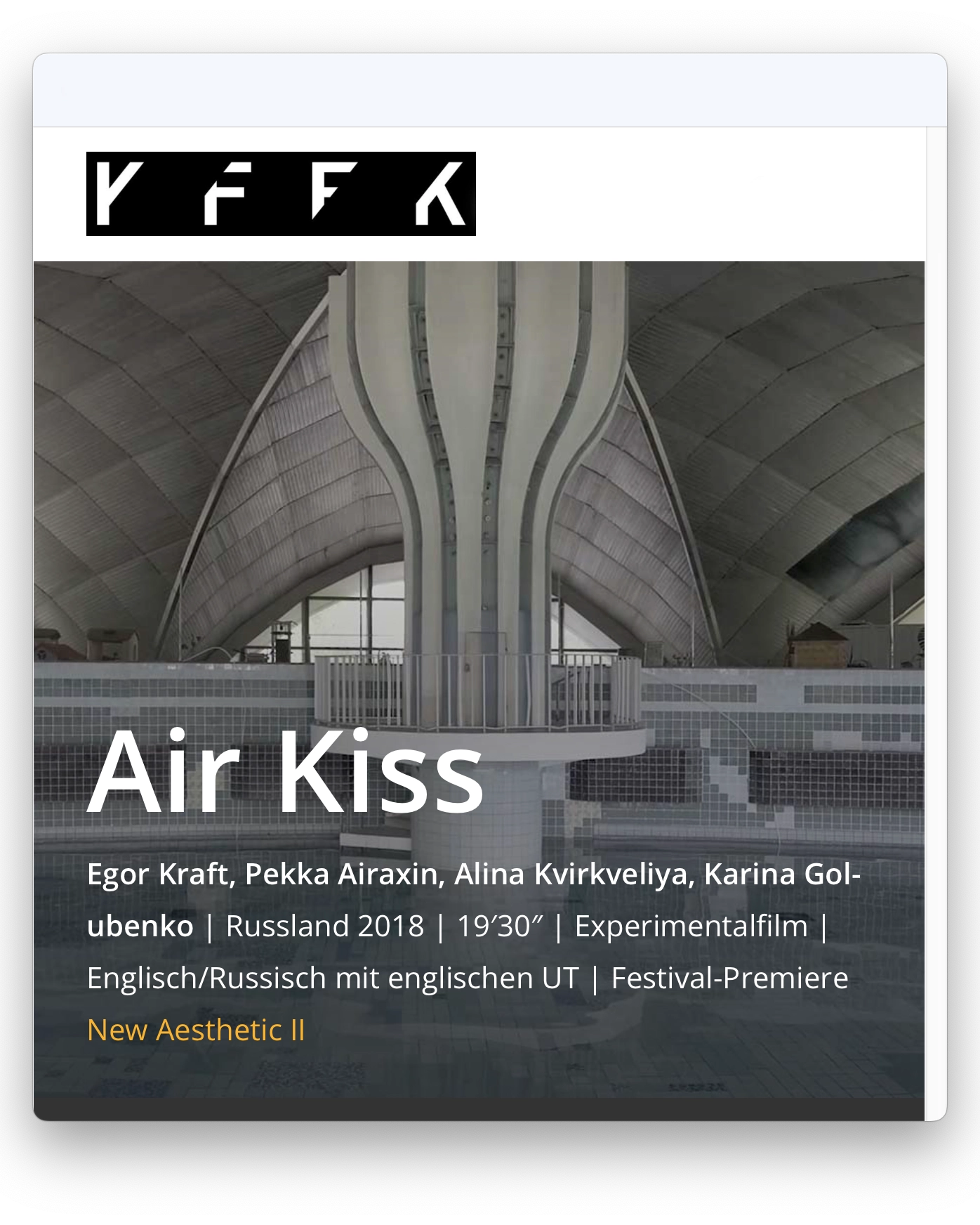 KFFK. New Aesthetic: Power & Control - E.G. Kraft